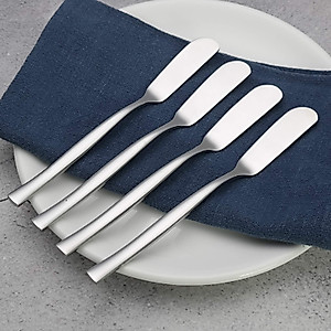 Xowine Stainless Steel Butter Knife Set of 12, Spreader Knives