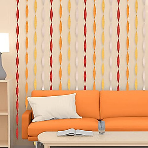 HDO Crepe Paper Streamers, 8 Rolls 656 Ft Party Streamers Kit, Pink Yellow Orange Red Streamer for Birthday Anniversary Baby Shower Bridal Shower Thanksgiving Party Decoration 1.8 Inch x 82 Ft/Roll