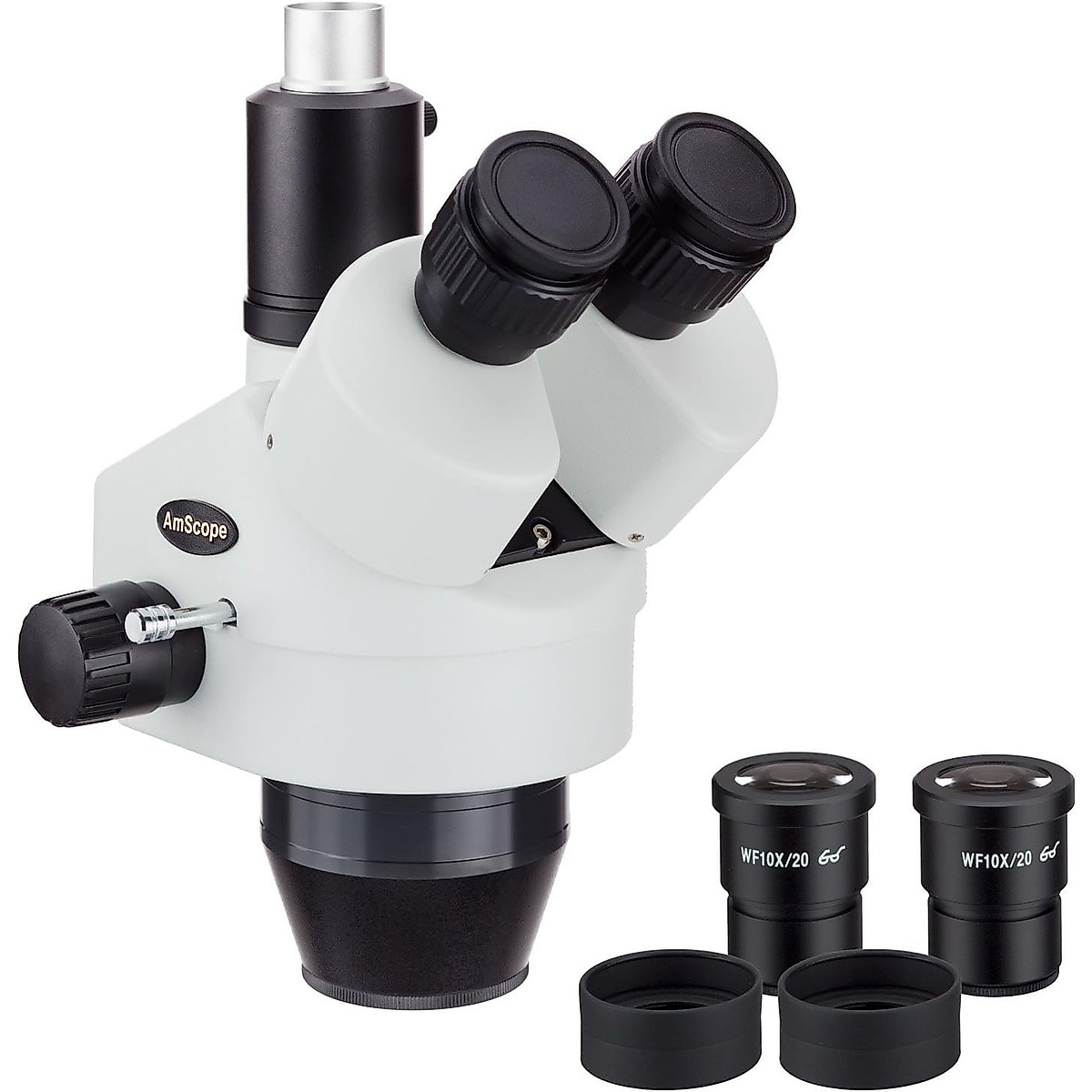 AmScope SM3590T 3.5X-90X Trinocular Zoom Power Stereo Microscope Head