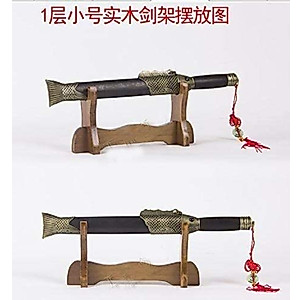 LUCKNIGHT Display Stand Sword Holder Samurai Sword Tanto Stand Holder Display Hanger Weapon Mini Holder Sword Stand (Color : A)