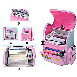 BIBDOO Unicorn Backpack for Girls, Kids School Bag for Preschool Kindergarten, Toddler Bookbags