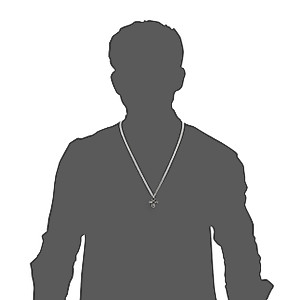 Heartland Store Sterling Silver 4 Way Cross Pendant + 24 1.7mm Inch Sterling Silver Chain & Clasp