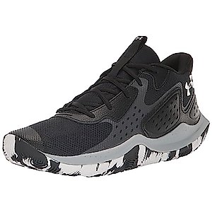 Under Armour Unisex Jet '23, (002) Black/Jet Gray/White, 8, US