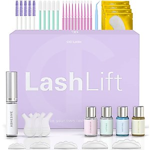 Lash Lift Kit with Keratin by Cici | Instant Perming, Lifting & Curling for Eyelashes | Long Lasting Professional Salon Results for a Supermodel Look | Includes Glue, Supplies and Expert Instructions