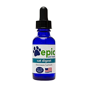 Cat Digest - Reduces Hairballs and Promotes Healthy Digestion (2 Ounce, Dropper)