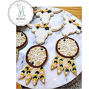 Native Dream Catcher Cookie Cutter 5 Piece Set from The Cookie Cutter Shop - TeePee, Feather, Dream Catcher, Boho Plaque, Arrow Cookie Cutters - Tin Plated Steel Cookie Cutters