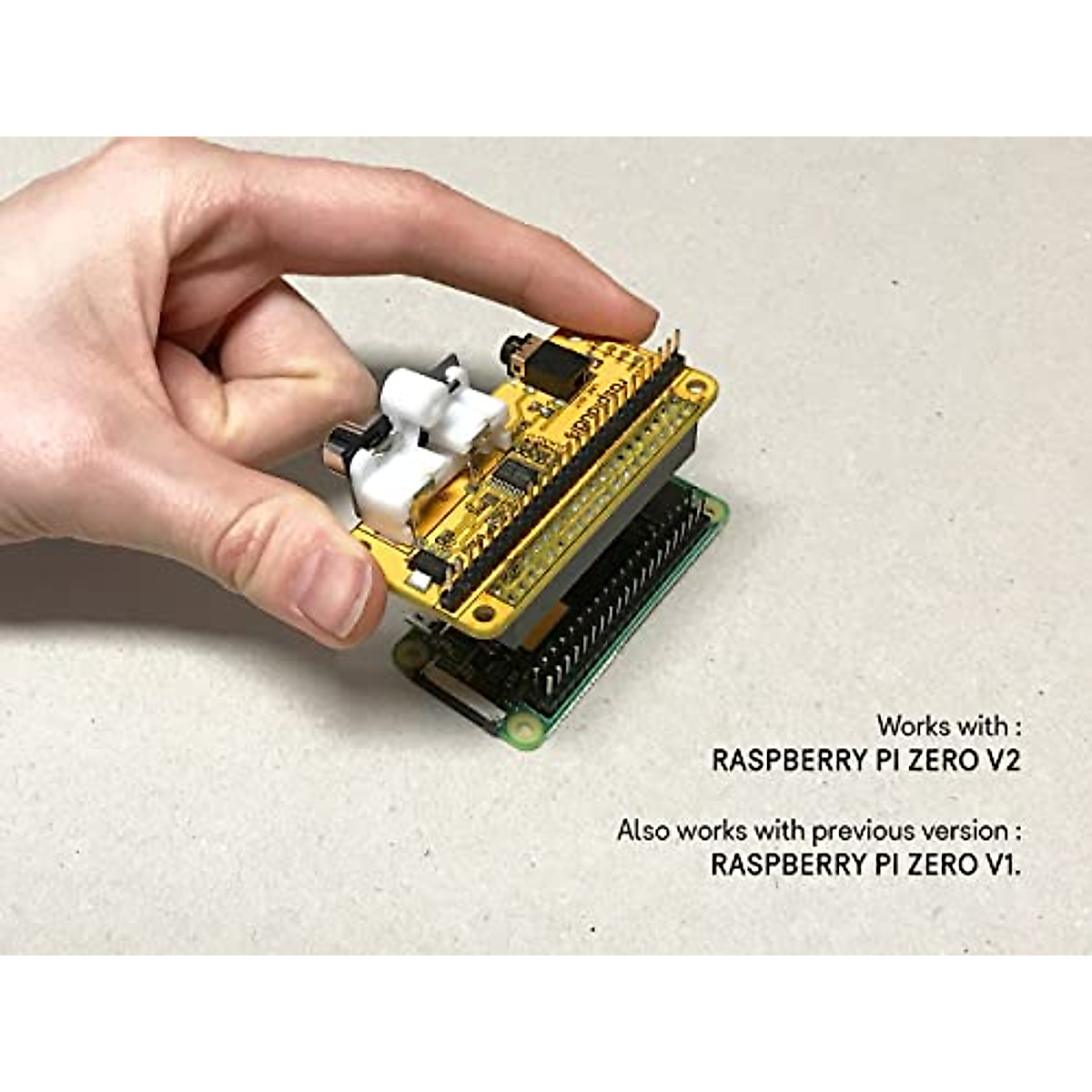 RASPIAUDIO Audio DAC Hat Sound Card (Audio+V2) for Raspberry PI5 All Models Pi4 /Pi Zero / Pi3 / Pi3B / Pi3B+ / Better Quality Than USB