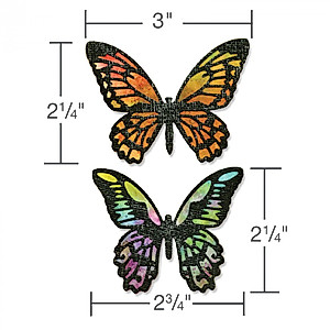Sizzix 661182 Detailed Butterflies Thinlits Die Set by Tim Holtz (4/Pack)