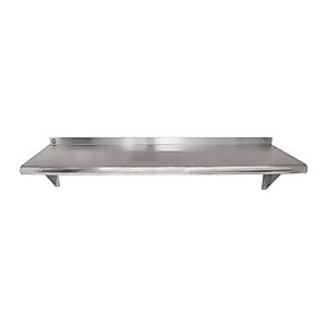 KPS Heavy Duty Stainless Steel Wall Mount Shelf 14 x 48 - NSF