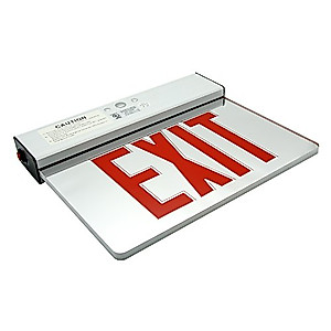 DOIT Exit Sign, 4 Pack Green Exit Signs Emergency Light 120/277V Commercial LED Exit Light Combo with Backup Battery