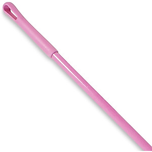 SPARTA 41225EC26 Fiberglass Broom Handle, Mop Handle, Replacement Handle With Acme Threaded Tip For Commercial Cleaning, 48 Inches, Pink