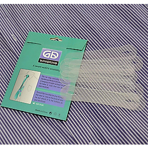 WINGKIND Invisible Tie Stays Tie Keeper Tie Clip, Great Alternative to Tie Tacks or Tie Bars (Pack of 10)