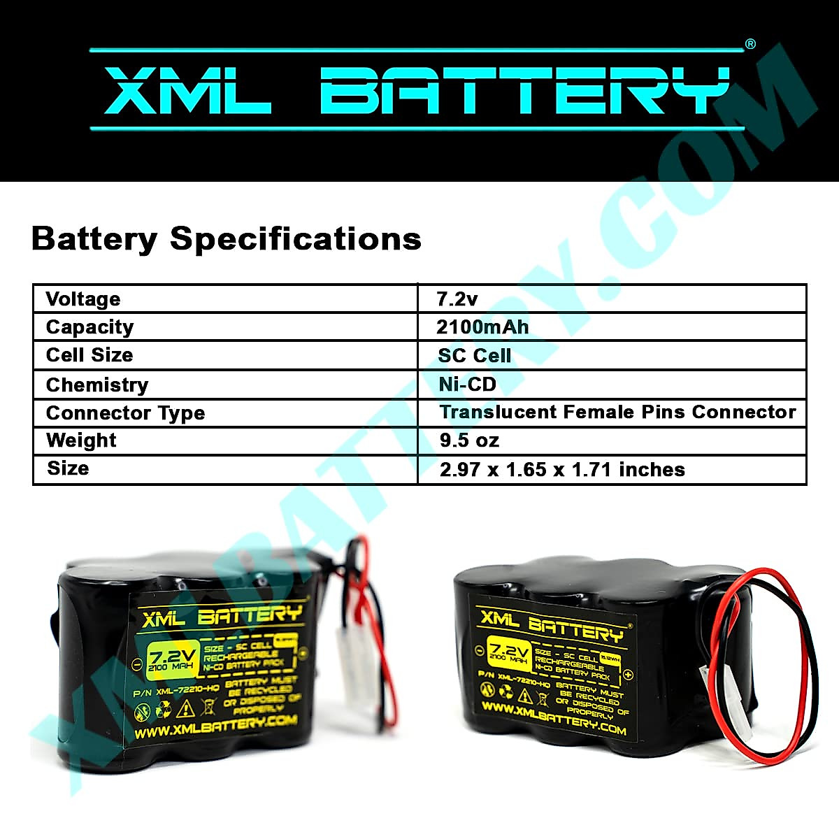 V1945 V1945Z XB1946 XB1946W XB1945W Stick Vacuum Cordless Sweeper 7.2v 2100mAh Ni-CD Battery