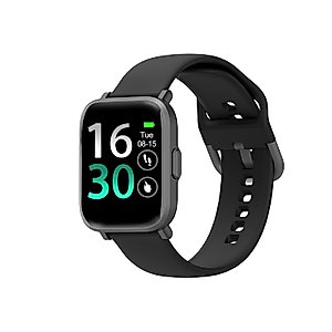 Fitness Tracker, 18 Sport Modes IP68 Waterproof Smart Watch, Blood Oxygen Monitor Heart Rate Sleep Tracker Fitness Watch for Unisex-Adult (Black)