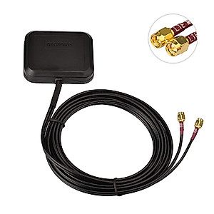 Bingfu 4G LTE Adhesive Magnetic Mount Antenna MIMO SMA Male 4G LTE Antenna Compatible with 4G LTE Wireless Router Home CPE Router Mobile Modem Hotspot Industrial IoT Router Cellular Gateway