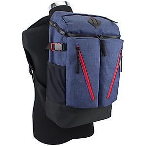 FUEL Active Backpack with Ergonomic Padded Support System, Blue/Black