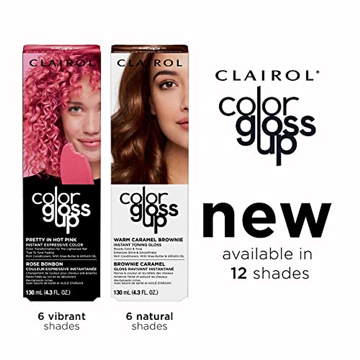 Clairol Color Gloss Up Temporary Hair Dye, Peach Please Hair Color, Pack of 1