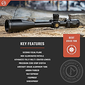 Athlon Optics Argos BTR GEN2 10-24x56 Riflescope - BLR SFP IR MOA, Black