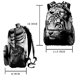 School Backpack Travel Backpack,Boy Girl Backpack,tiger,Outdoor Sports Rucksack Casual Daypack