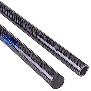 CKG Carbon Fiber Travel Sand Scoop Shovel Handle Universal Lightweight Pole for Beach Metal Detecting Long Rod with 28.5mm/1 1/8" Diameter
