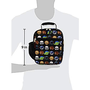 Disney Star Wars Boy's Girl's Adult's Soft Insulated School Lunch Box (One Size, Black)