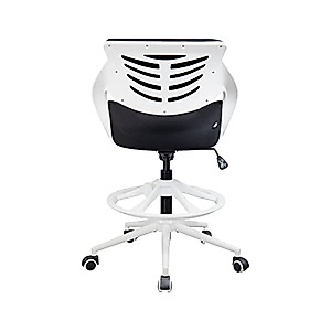 Tall Office Chair,Drafting Chair,Ergonomic Office Computer Desk Chair,Lumbar Support& Waist Support Function for Office &Home - Black