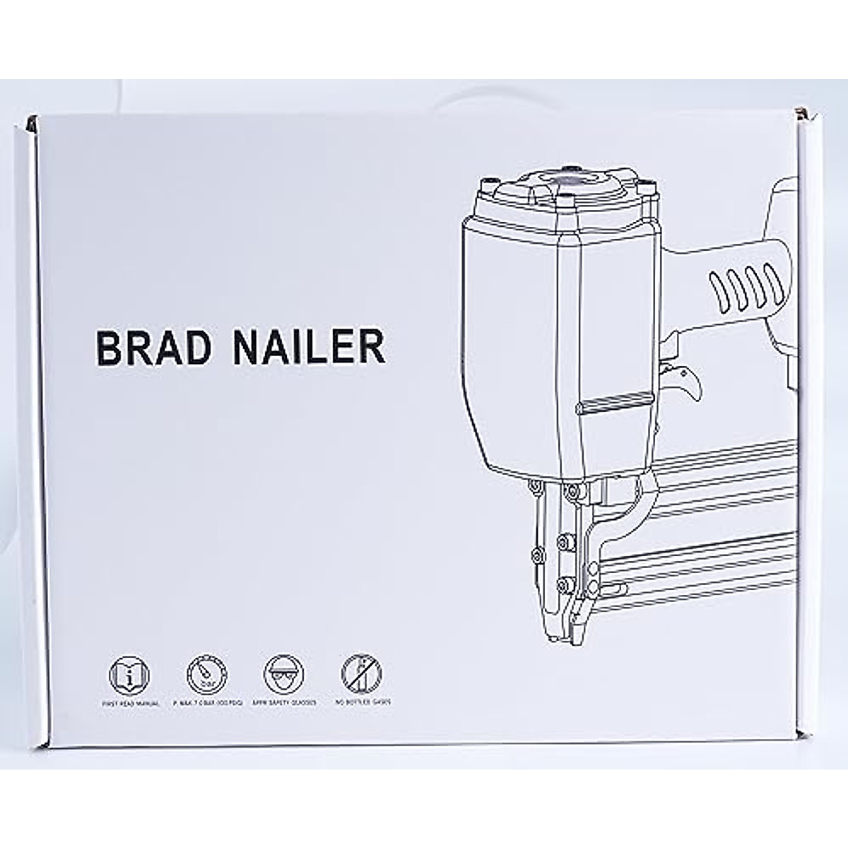 Woodpecker ST64 14 Gauge 3/4" to 2-1/2" Pneumatic Concrete T Nailer Gun with 400pcs Concrete T Nails, Air Power Heavy Duty Concrete Nail Gun Brad Nailer Finish Nailer for Woodworking