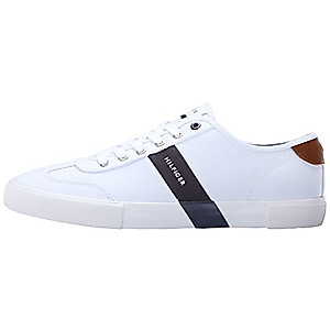 Tommy Hilfiger Men's Pandora Sneaker, White Canvas 137, 12M