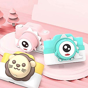 LKYBOA Kids Camera for Girls Gifts HD Screen Kids Video Camera Anti-Drop Children Selfie Toy Camera Mini Cartoon Child Yellow, Blue, Pink
