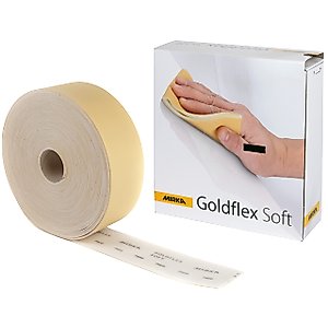 Mirka Goldflex Soft Hand Sanding Sheets 4.5 inch x 5 inch/Grit 320/200 pcs on a roll