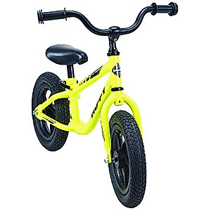 Huffy Lil Cruizer Balance Bike, 12” Wheels, Neon Yellow