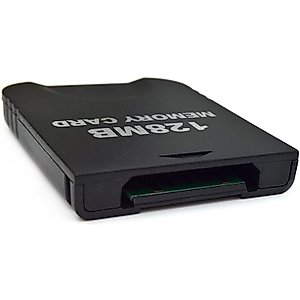 Black 128MB Gaming Memory Card Compatible Wii and Gamecube