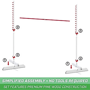 GoSports Get Low Limbo Premium Wooden Limbo Game, Sets up in Seconds - Fun for Kids & Adults