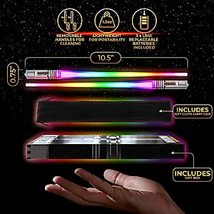 Lightsaber Chopsticks Light Up Star Wars LED Reusable 9 Colors 2 PAIRS FREE Darth Vader Keychain Bottle Opener