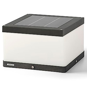 Linkmoon Outdoor Solar Post Cap Light, Modern Warm Luxury LED Light with Waterproof IP54 Standards for Fence Deck Garden or Patio Posts