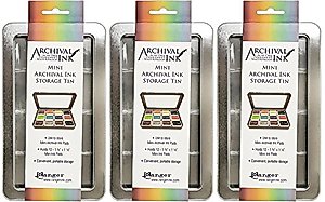 Ranger Mini Archival Ink Storage Tins - Pack of 3 Tins
