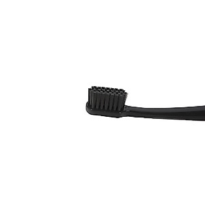 Black Handle Charcoal Toothbrush Charcoal Soft BRISTLES,PLA Black Handle Silver HOT Stamping Logo