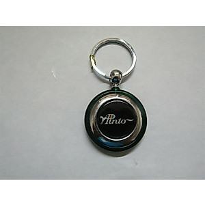 1971-1980 PINTO LOGO ROUND PLASTIC KEYCHAIN - GREEN