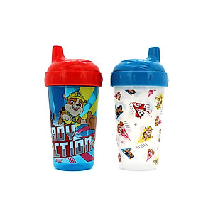 Cudlie Baby Boy 2 Pack 10 Oz Hard Spout Sippy Cup for Toddler, Paw Patrol