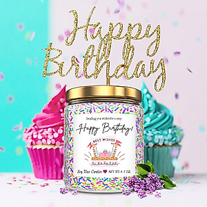 Birthday Gifts for Women Birthday Cake Candles Gifts for Best Friends Women Happy Birthday Gift for Women Female Sister Mom Wife Her Girlfriend Coworker Bestie Womens Birthday Gifts Candles for Cake