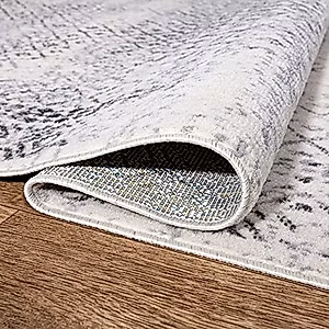 Rugshop Bohemian Oriental Area Rug 5' x 7' Gray