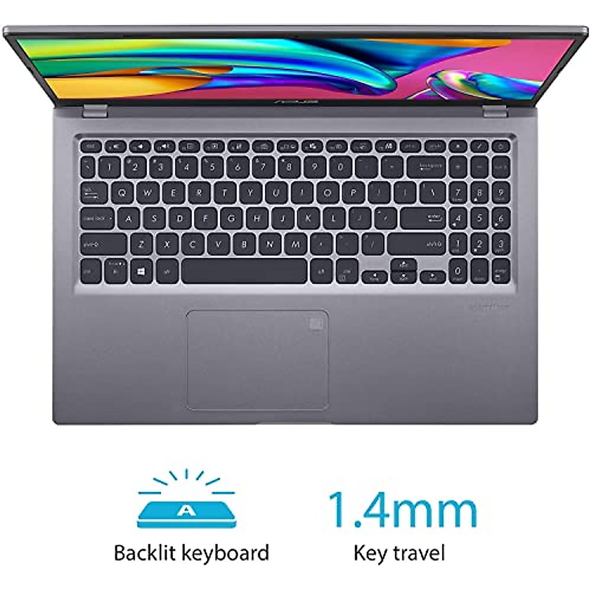 ASUS VivoBook 15 F515 Thin and Light Laptop, 15.6” FHD Display, Intel Core i3-1005G1 Processor, Fingerprint Reader, Backlit Keyboard, Windows 10 Home, Slate Grey (20GB RAM | 1TB SSD)
