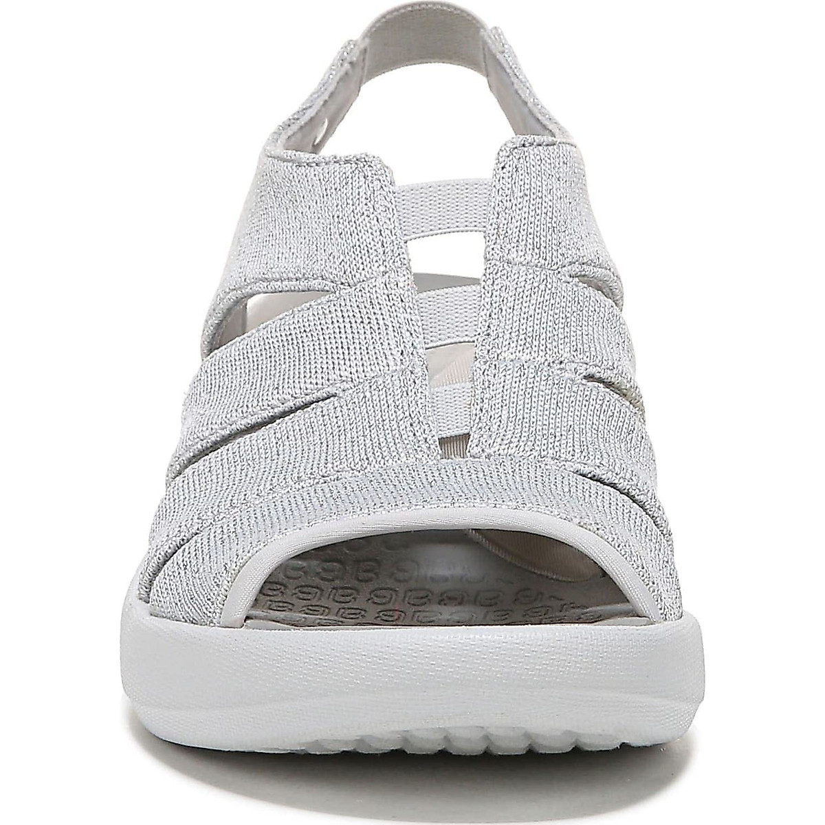 BZees Womens Finale Sandal, Silver Shimmer, 7.5 US