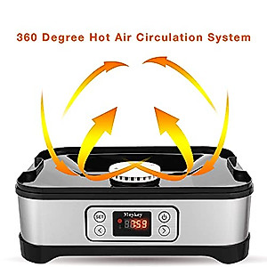 8 Trays Food Dehydrator Machine, Dehydrators for Food and Jerky, Food Dehydrator Machine with Fruit Roll Sheet for Meat, Herbs, Upgraded Digital Timer and Temperature Control | BPA Free | 400 Watts