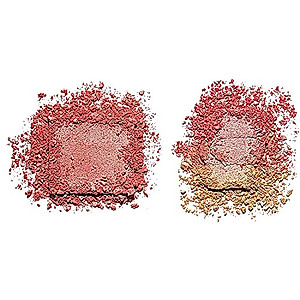 I Heart Revolution Peach and Glow Highlighter Duo, Peach & Chocolate Duo Shimmer, Highlighter & Blush, Mini Compact Palette, Vegan & Cruelty-Free, 0.38 Oz