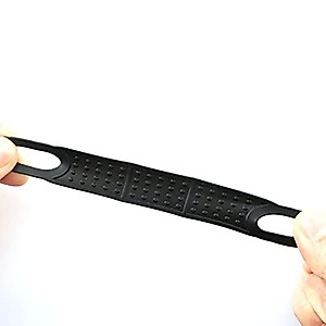 PZRT 40pcs Non-Slip Rubber Clothes Hanger Grips Windproof Clothes Hanging Accessories, Black