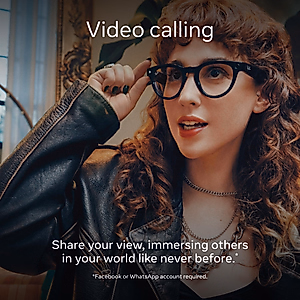 Meta Ray-Ban Smart Glasses, Wayfarer, Matte Black / G15 Green, Regular