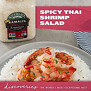 RiceSelect Discoveries Kamalis Intensely Fragrant Jasmine Rice, Gluten-Free, Non-GMO, Vegan, 14.5 Ounce Jar