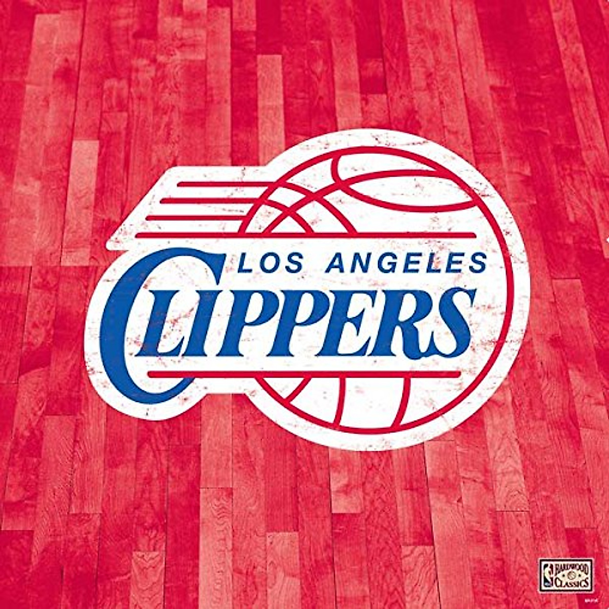 Skinit Decal Gaming Skin Compatible with PS4 Slim Bundle - Officially Licensed NBA Los Angeles Clippers Hardwood Classics Design
