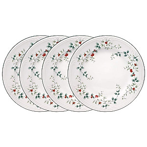 Pfaltzgraff Winterberry 10-1/2-Inch Dinner Plates, Set of 4